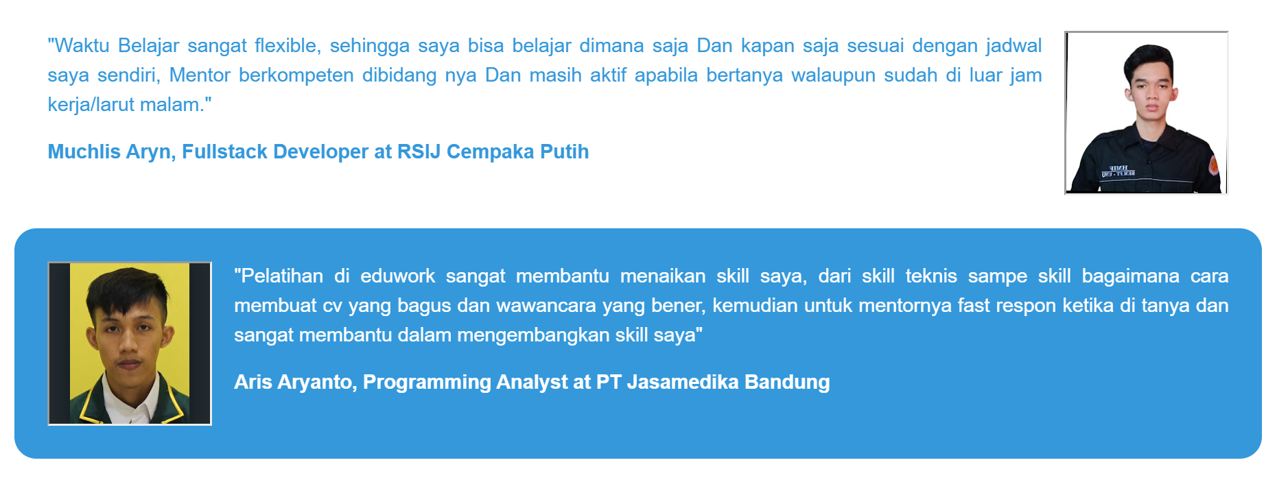 Pelatihan Online & Penyaluran Kerja